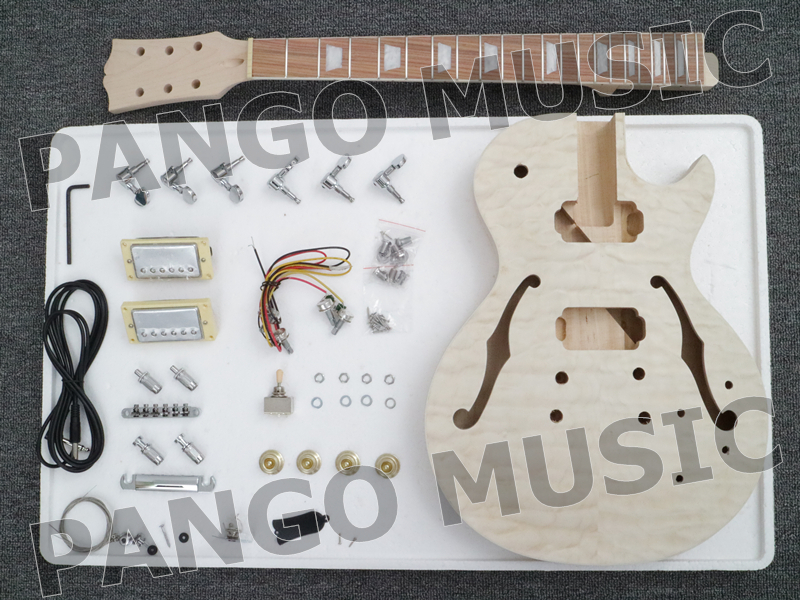 Lp Semi-hollow DIY Electric Guitar Kit (PLP-050) - Buy guitar kit, LP ...